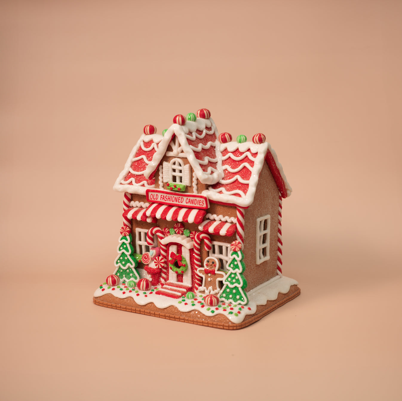Candy Shop Gingerbread House Light-Up Decor – Candy & Nest